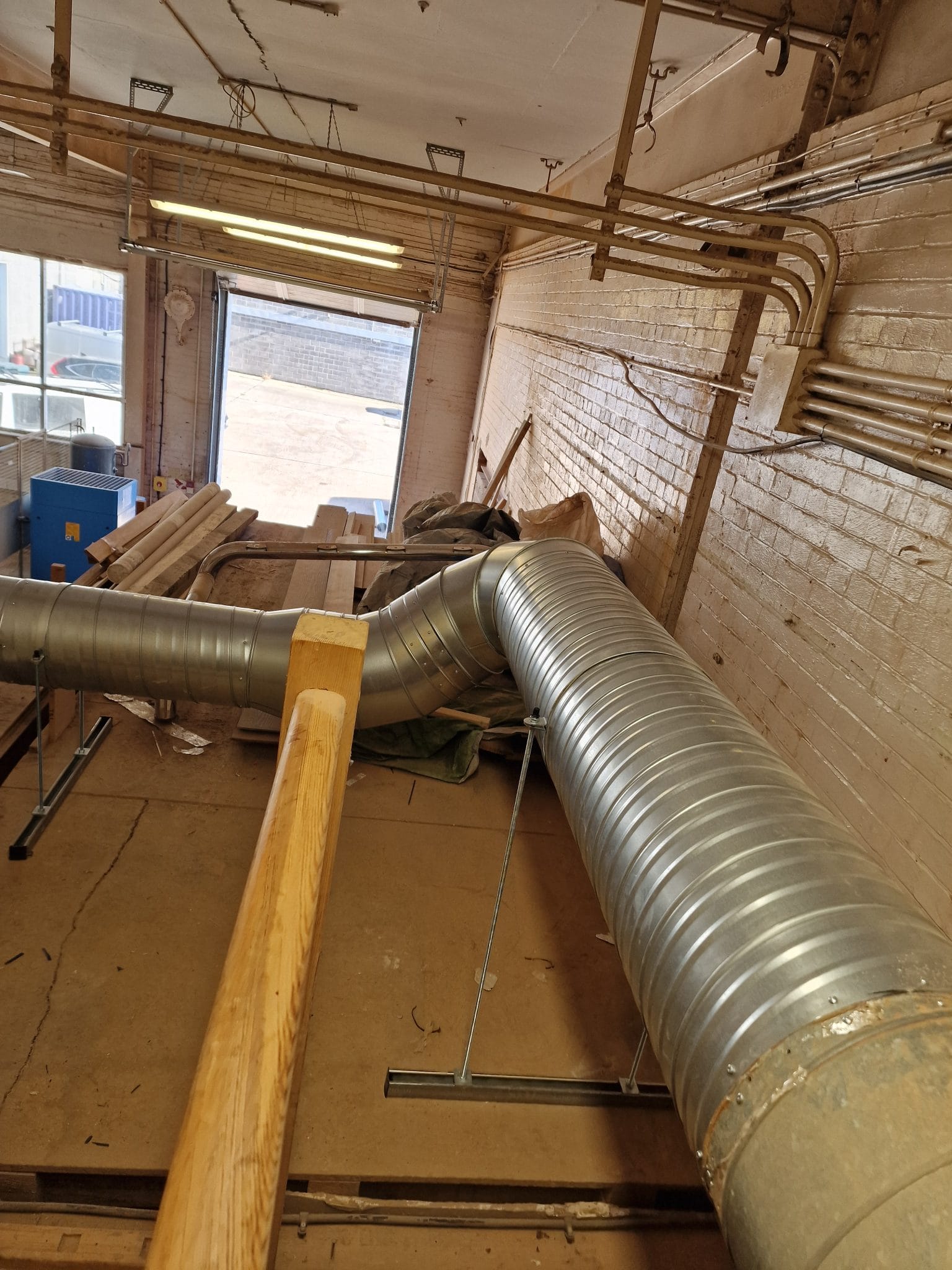 New main header ducting and resizing installed - Apex LEV Services