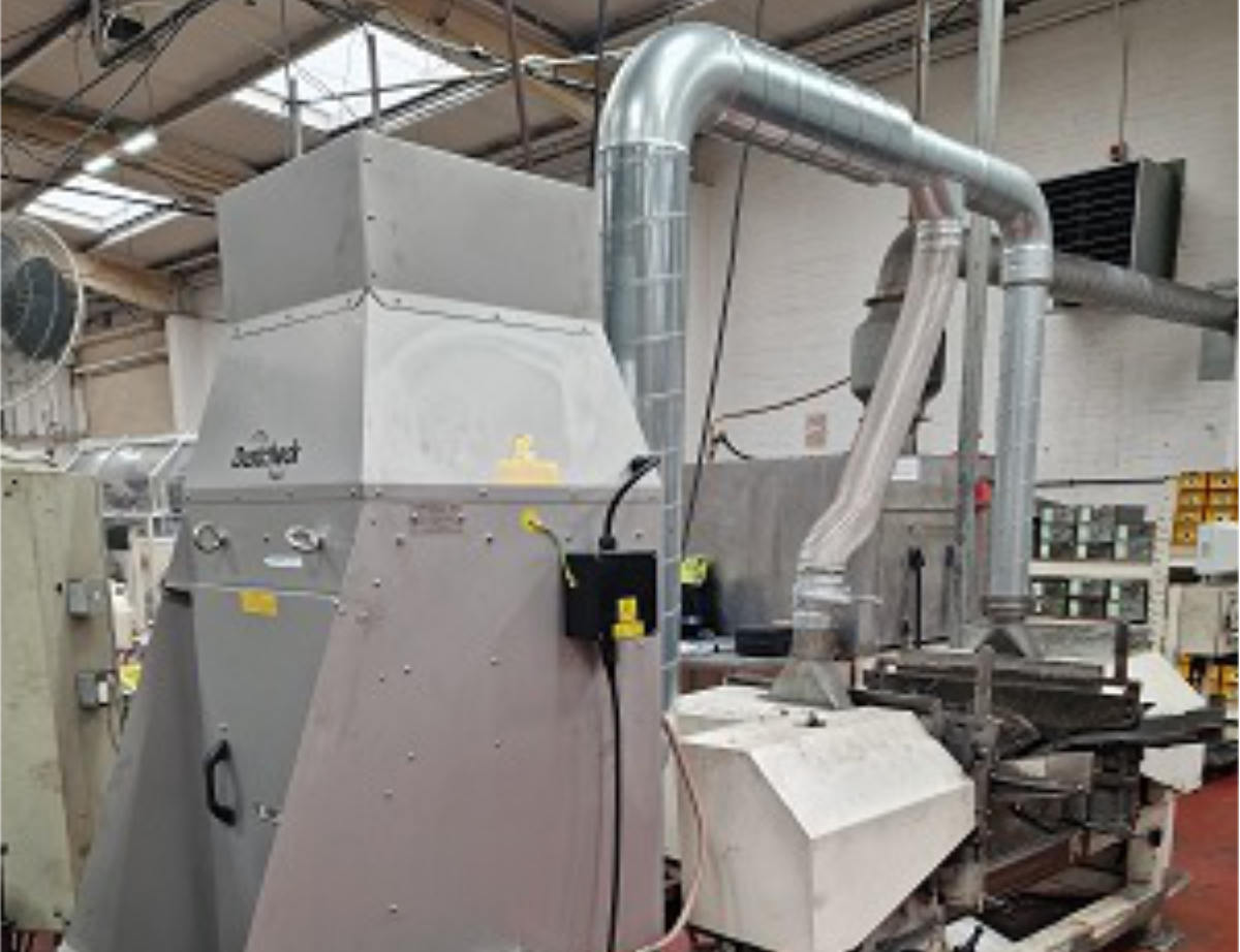 LEV testing a wet collection extractor - Apex LEV Services